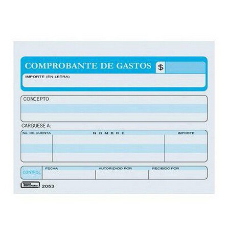 COMPROBANTE DE GASTOS AZUL 150HJS